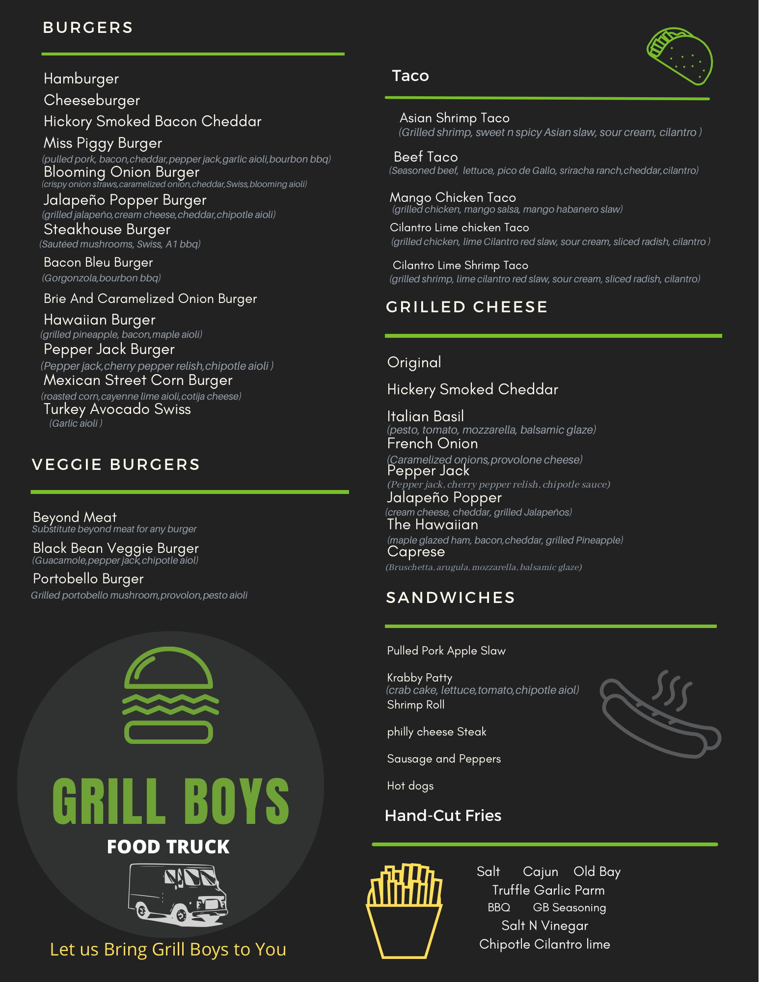 Menu – Grill Boys